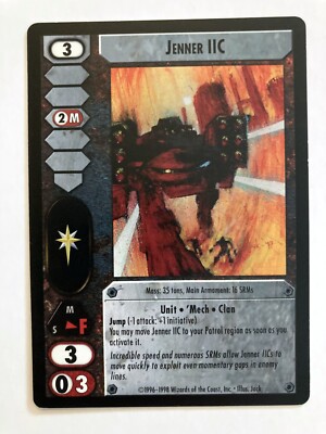 Jenner IIC Battletech CCG Commander's Edition 'Mech | eBay