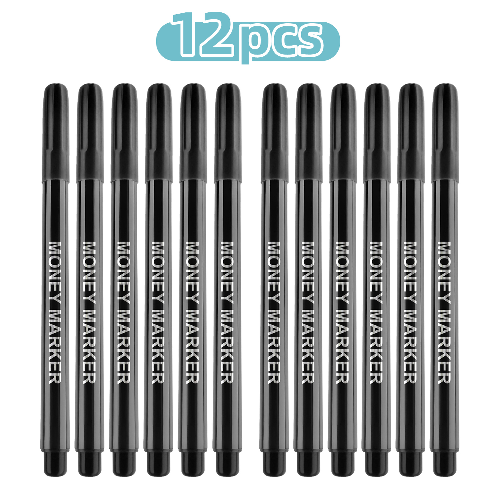 12X Counterfeit Pen Fake Money Detector Markers for EURO USD RMB and ...