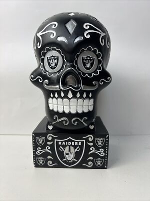 Las Vegas Raiders Sugar Skull Statue NFL - Free Ship Go Raiders | eBay