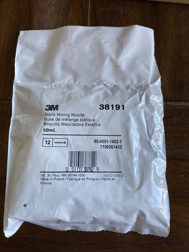 3M 38191 Static Mixing Nozzle 50 mL for use with Adhesive Sealers ...