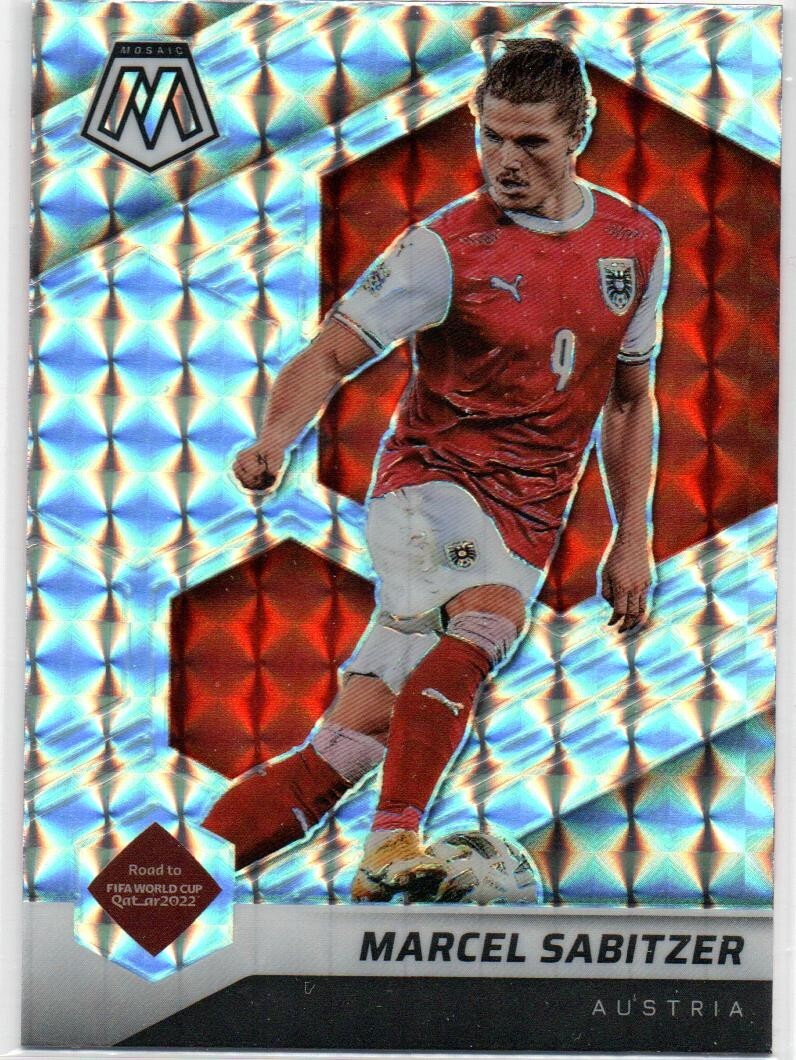 21-22 Mosaic FIFA Road to World Cup MOSAIC PRIZM #136 Marcel Sabitzer ...