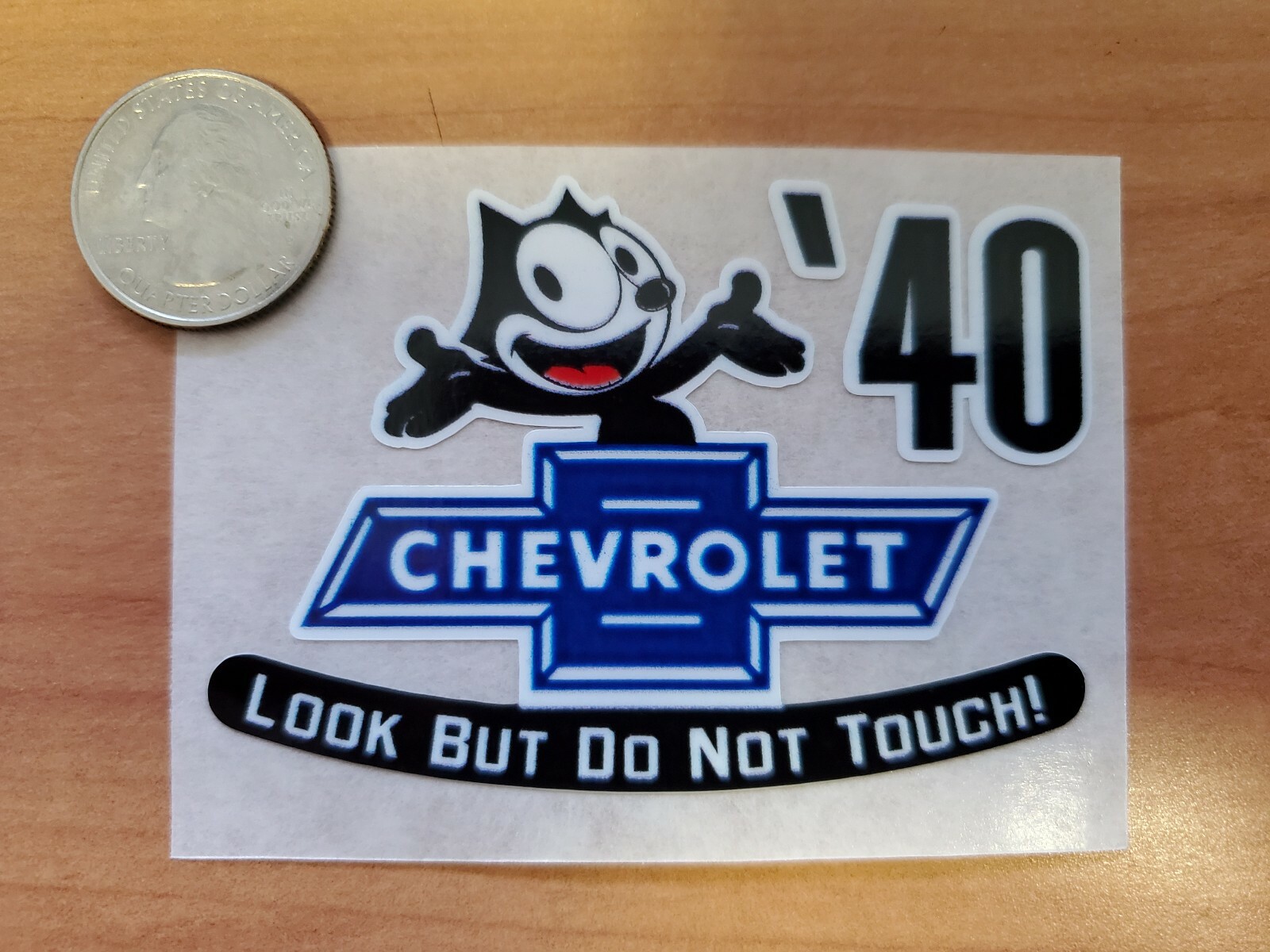 '40 Felix the Cat Chevrolet Look But Do Not Touch inside the Glass Die ...