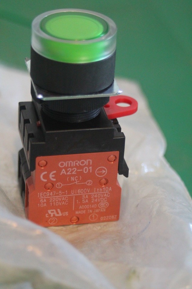 Omron Push Button Switch 1859C A22LGGT111M | eBay
