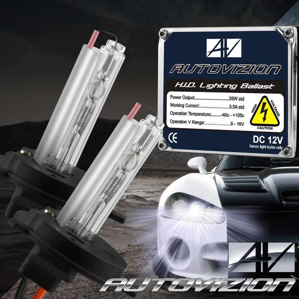 AUTOVIZION 35w HID Conversion Kit H4 H7 H11 H13 9007 9005 9006 6K 8k Bi ...