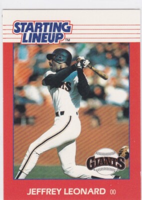 1988 Kenner Starting Lineup Card Jeffrey Leonard Giants Free Shipping ...