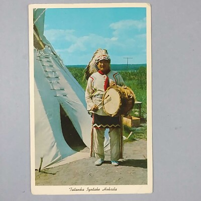 Tatanka Iyotake Hoksila Sitting Bull Boy Sioux Native Postcard Posted ...