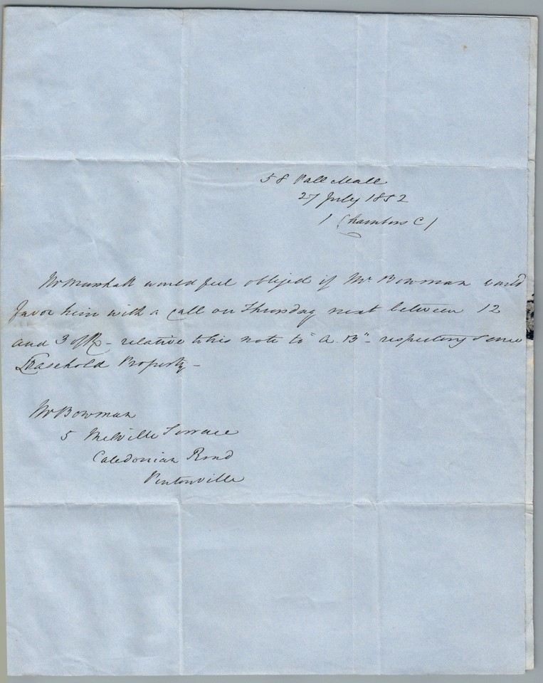 Great Britain Red Penny folded letter from 1870's You better have a ...