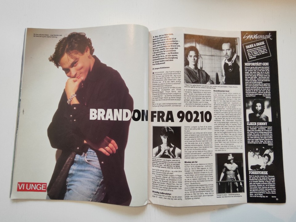 SHANNEN DOHERTY & JASON PRIESTLEY, ABBA, MADONNA in VI UNGE magazine DK ...