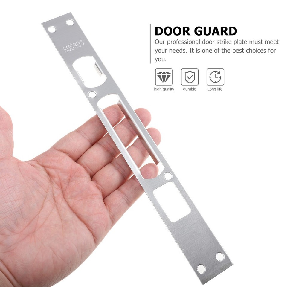 6 Pcs Security Door Strike Lock and Reinforcer Exterior Jamb Frame Kit ...