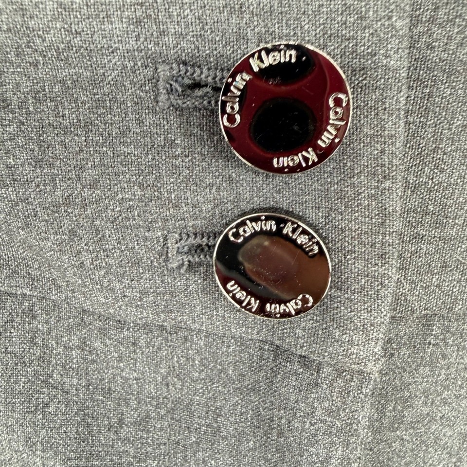 Calvin Klein Women's Gray 2 piece Suit Set Blazer Pants Size 18W | eBay