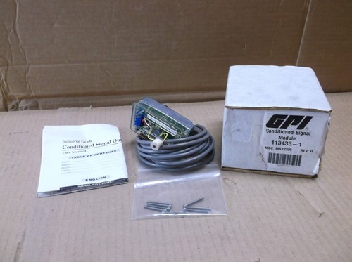 113435-1 GPI NEW In Box Conditioned Signal Output Module 1134351 | eBay