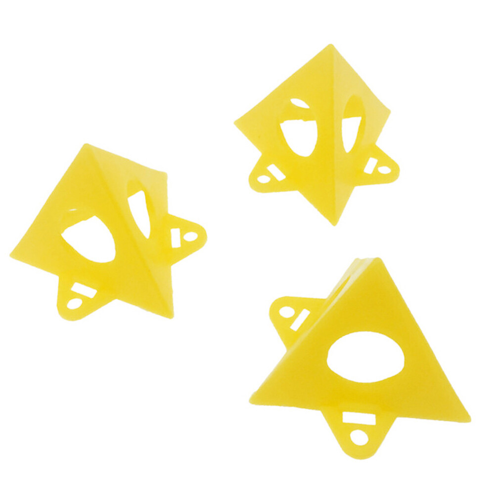 Woodworking Pyramid Stands Set Triangle Paint Pads Feet Yellow (20pcs ...