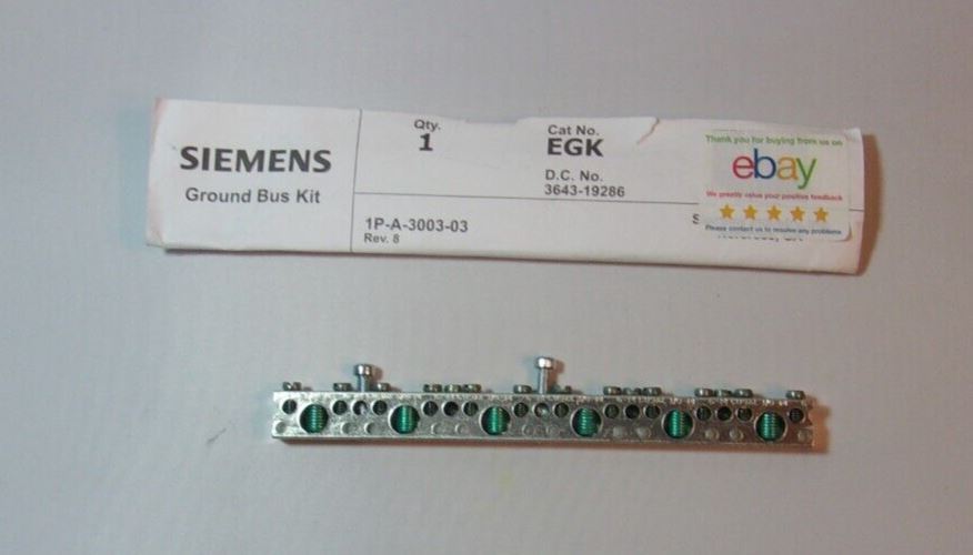 Siemens EGK - Ground Bus Kit, Aluminum, 44 Connection, New -01 Piece | eBay