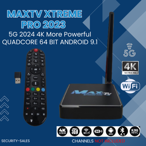 MaxTV Xtreme PRO 5G 2023 4K More Powerful QUAD CORE 64BIT ANDROID Max ...