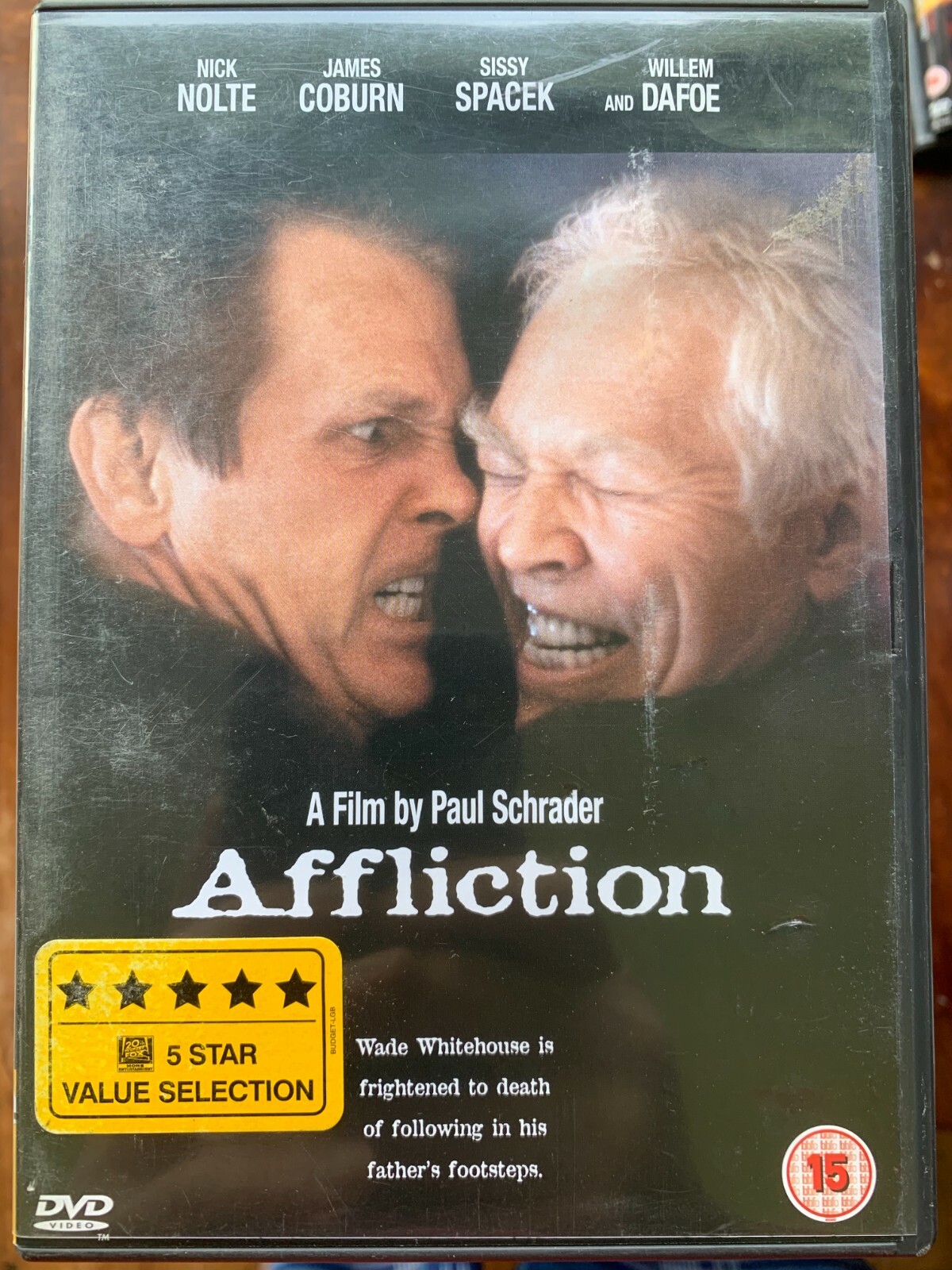 Affliction DVD 1997 Russell Banks Abusive Father Drama Classic w/ Nick ...
