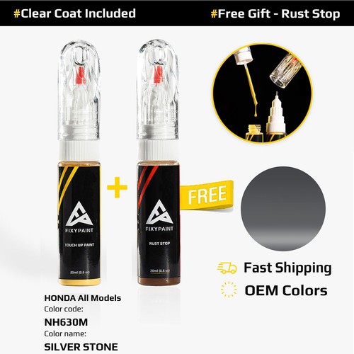 Car Touch Up Paint For HONDA All Models Code: NH630M SILVER STONE | eBay