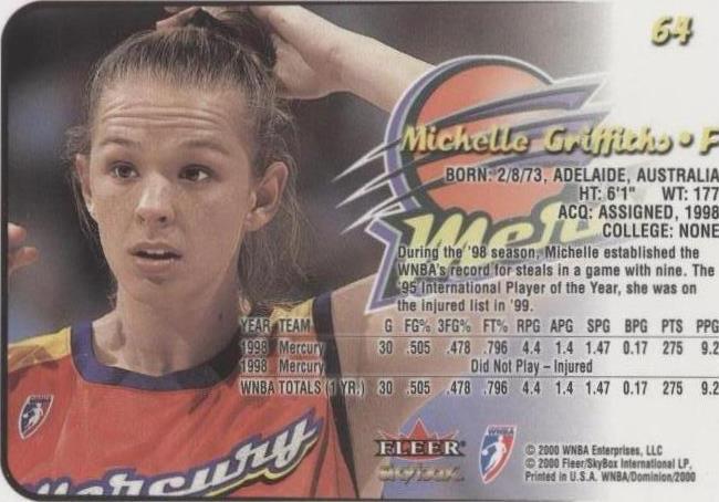 2000 Skybox Dominion WNBA - Michelle Brogan #64 for sale | eBay