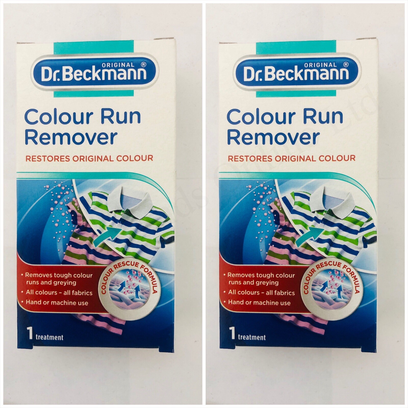 2 x Dr Beckmann Colour Run Remover Restores Original Colour 75g x 2 | eBay