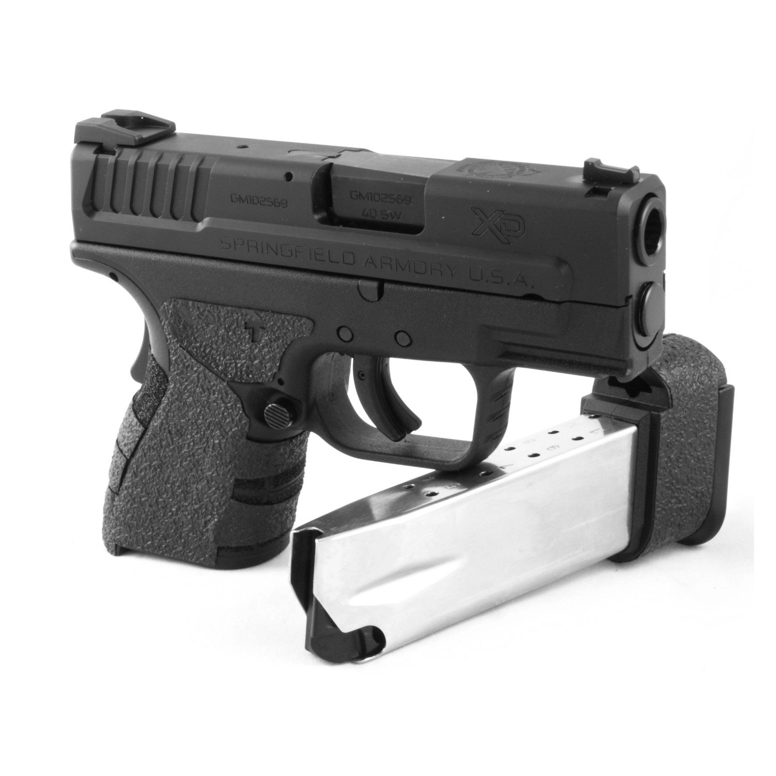 Talon Grips for Springfield XD MOD.2 9mm/.40 Subcompact in Black Rubber ...