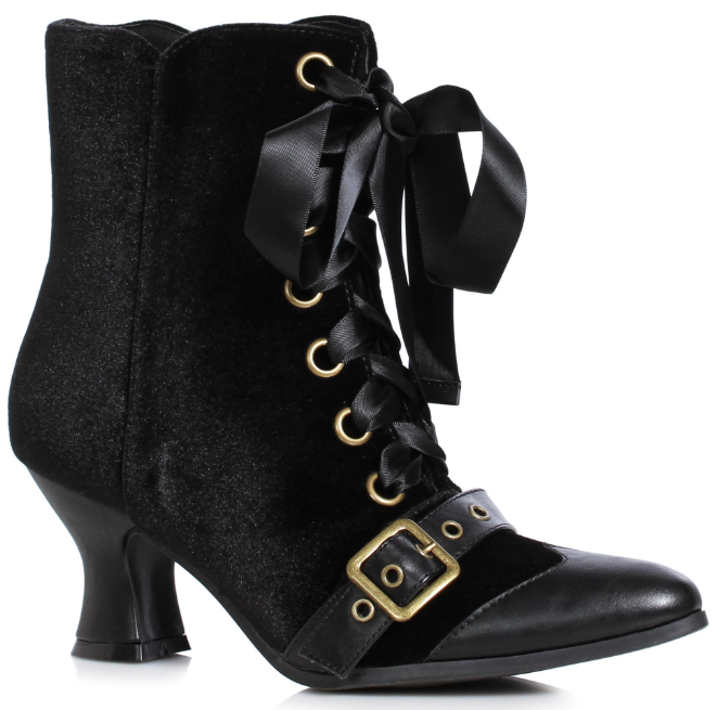 Red Burgundy Velvet Witch Salem Hocus Pocus Winifred Costume Shoes ...