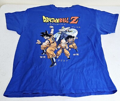 Dragon Ball Z Ripple Junction Royal Blue Size XL T-Shirt Pre-Owned w ...