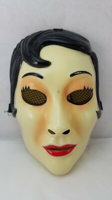 Emo Girl Plastic Halloween Mask from Seasonal Visions International Ltd ...