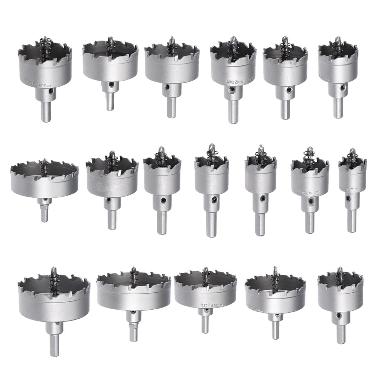 Carbide Tip TCT Hole Saw Cutter Drill Bit Set For Steel Metal Alloy 28 ...