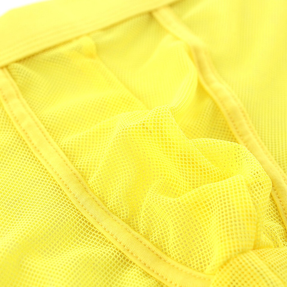 Mens Sheer See Through Boxer Briefs Underwear Sexy Mesh Shorts Trunks ...