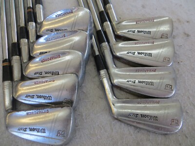 66' WILSON STAFF DYNAPOWER 2-PW IRON SET WILSON STAFF PRO REGULAR STEEL ...