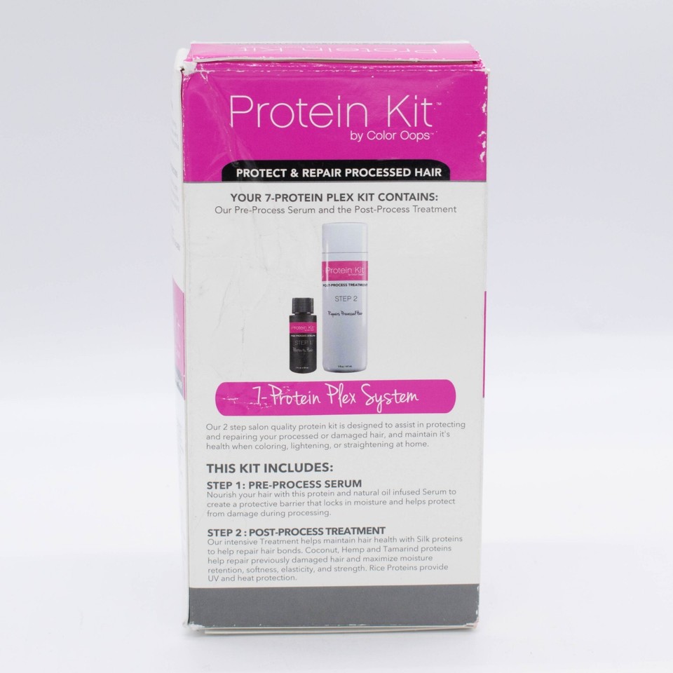 Color Oops Protein Kit 2 Step Process to Protect & Repair Damaged Hair ...