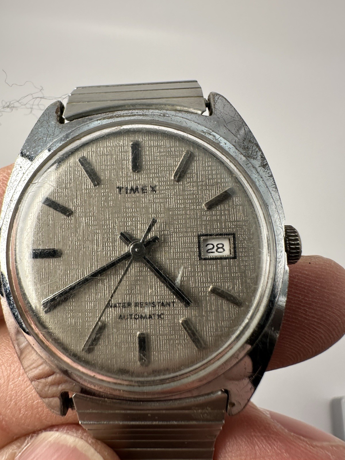 1960’ Men’s Timex Viscount 34MM Automatic Watch Linen… - Gem