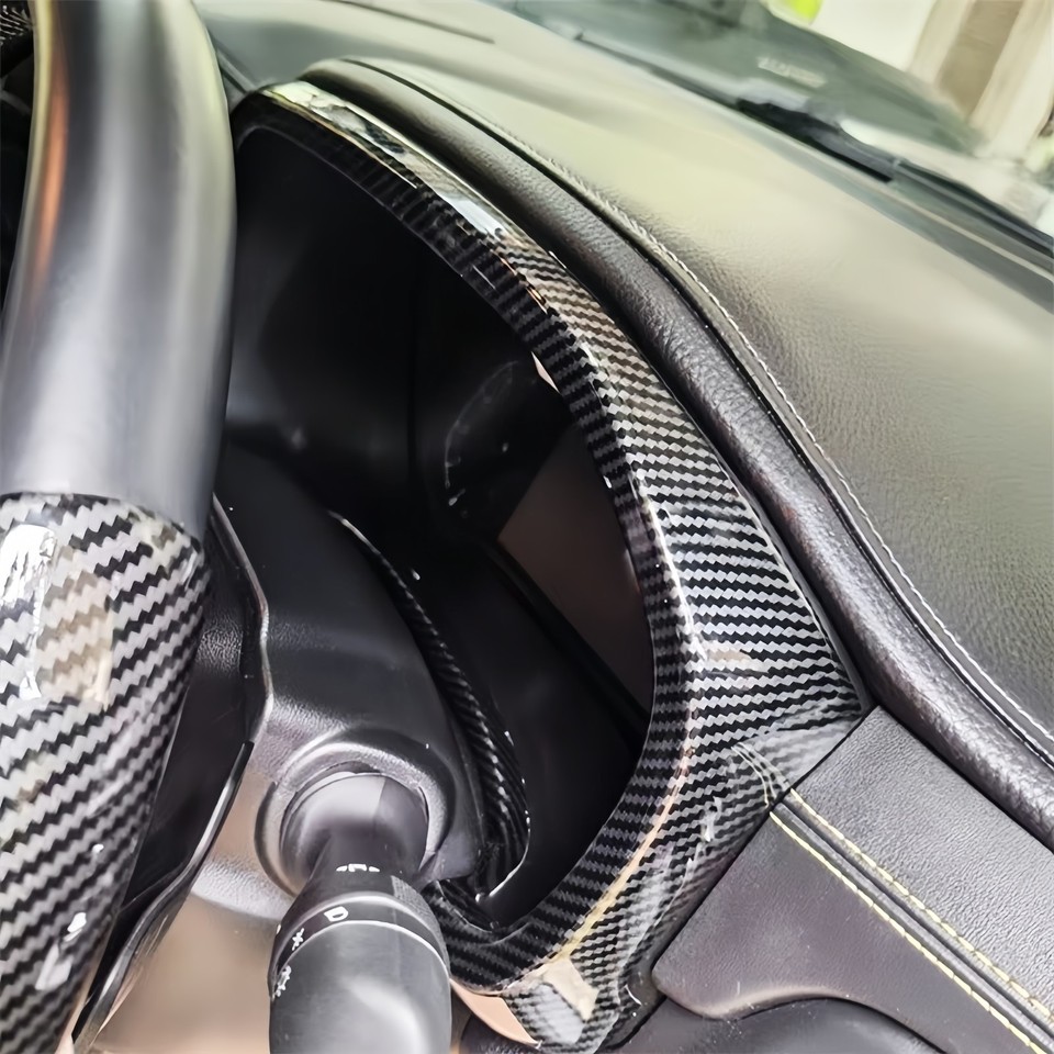 Carbon Fiber Front Dashboard Frame Cover Trim For 2025 Isuzu MU-X MUX ...