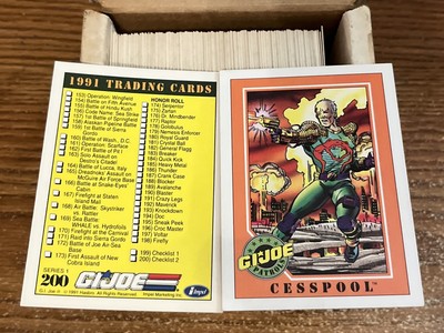 1991 GI Joe Trading Cards Vintage Impel Series 1 Complete Set #1-200 ...