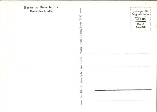 RPPC WW2 Nazi Postcard Showing German People Walking In Berlin With ...