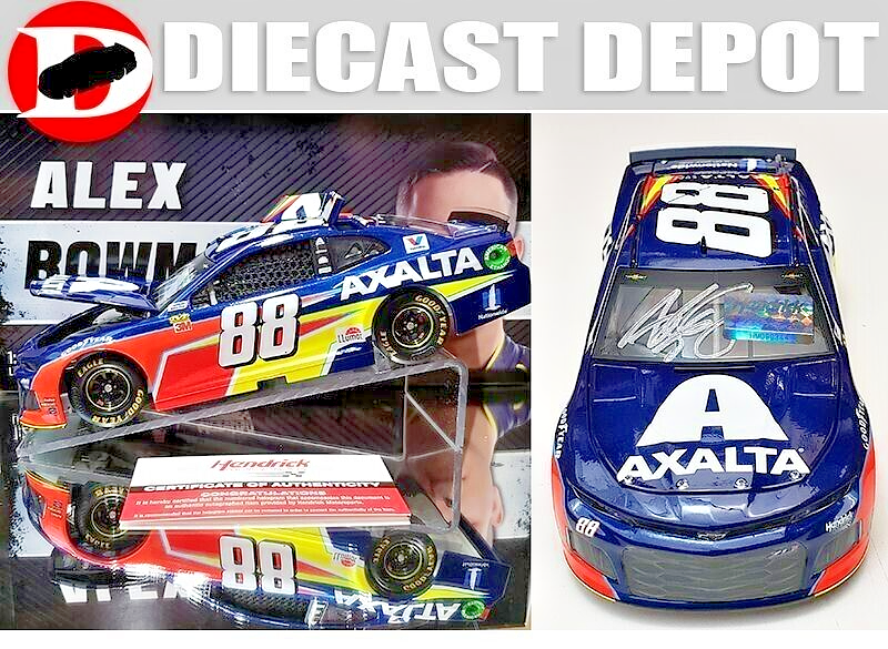 AUTOGRAPHED ALEX BOWMAN 2019 AXALTA 1/24 ACTION | eBay