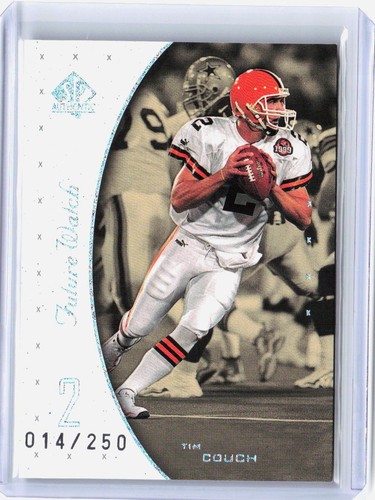 1999 SP Authentic #92 Tim Couch Excitement Rookie RC #'d /250 | eBay