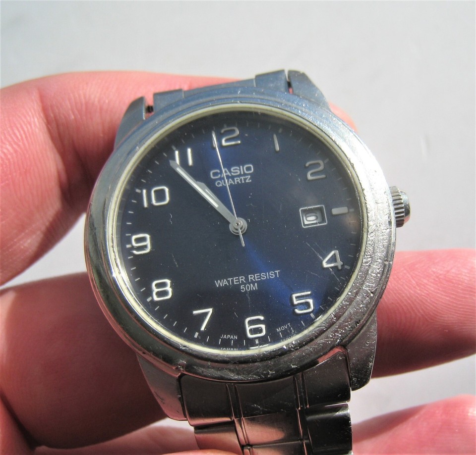 casio quartz watch mens MTP-1266 module 2719 Japan 50m WR 36mm | eBay