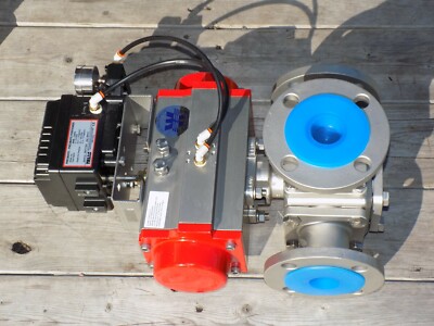 Triac Controls 3-way Stainless Steel air actuated ball valve ppr-1200 2 ...