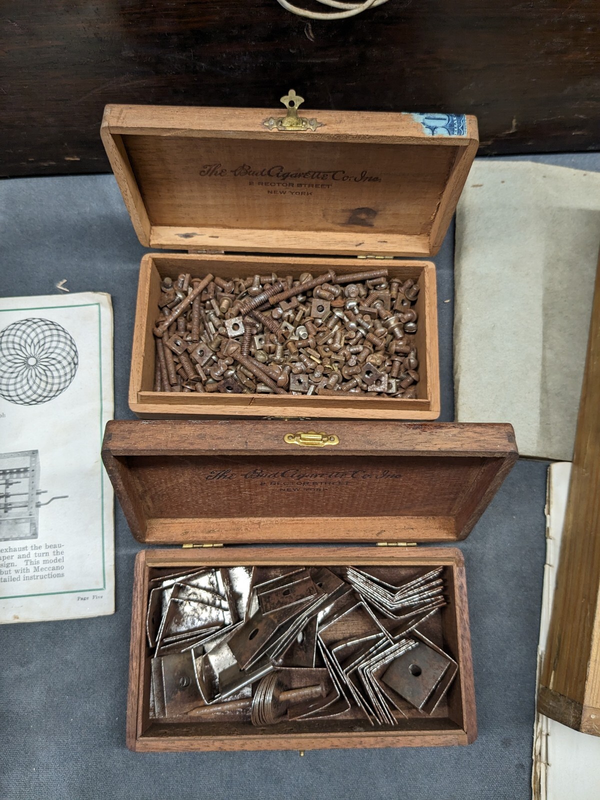 Vtg. Mixed Construction Sets Lot - Meccano , Gilbert , & More with Wood Chest | eBay