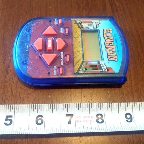 Electronic Hand-Held Hangman Game 4632 MB Milton Bradley Tested And ...