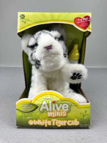 WowWee Alive Minis White Tiger Cub Feed Me With My Bottle! Plush Toy ...