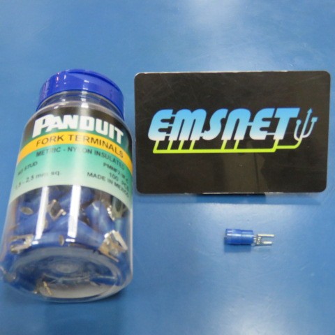 PANDUIT PMNF2-3F-C Qty of 40 per Lot Blue M3 Stud Spade Terminal ...