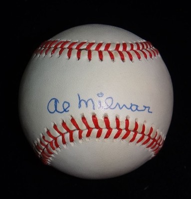Al Milnar "All Star DiMaggio 56 Game Hitting Streak" signed baseball ...