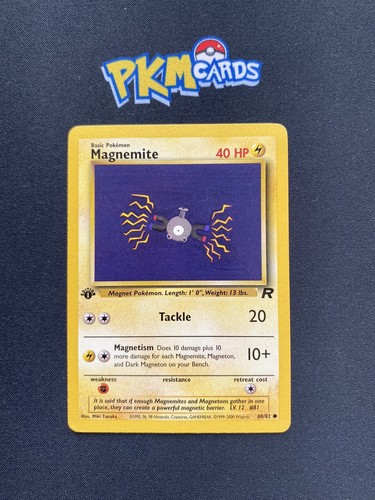 Pokémon TCG Magnemite Team Rocket 60/82 Regular 1st Edition MP. | eBay