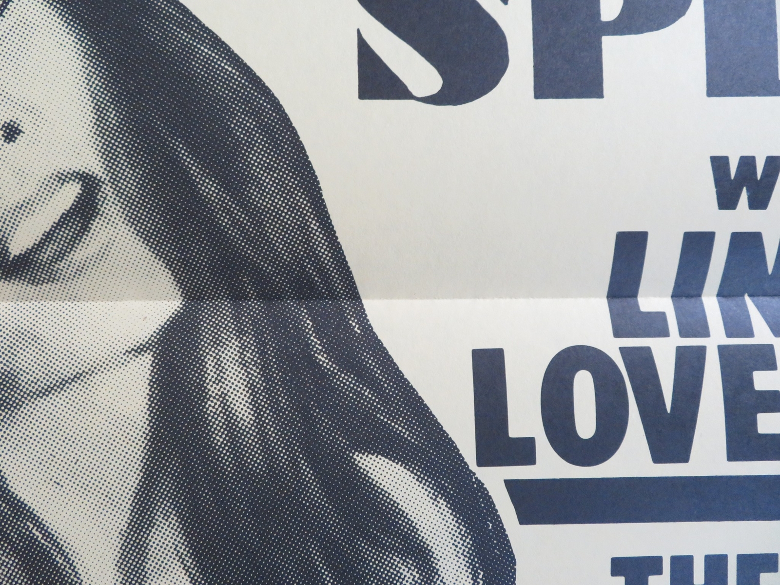 LICKITY SPLIT US TRI FOLDED ONE SHEET ROLLED POSTER LINDA LOVEMORE ...