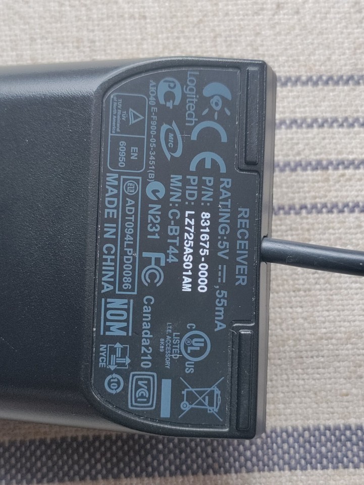 Logitech RX650 Cordless Wireless Optical Mouse With Receiver | eBay