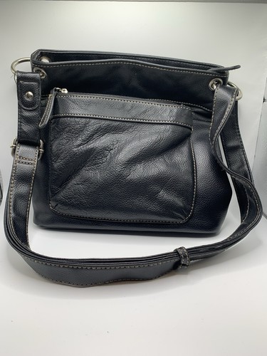 Target Used Crossbody Purse Black Pure Leather Shoulder Purse Or ...