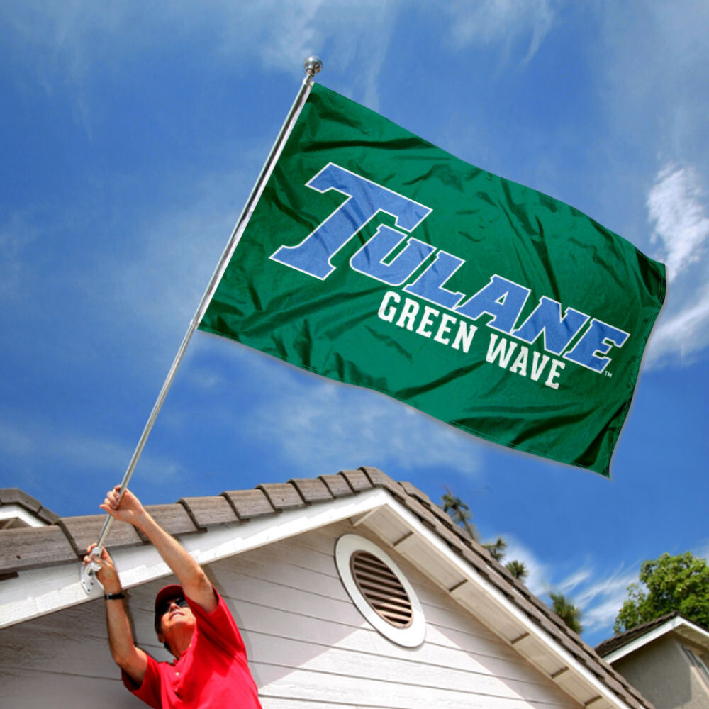 Tulane Green Wave Tulane Blue Flag Large 3x5 | eBay