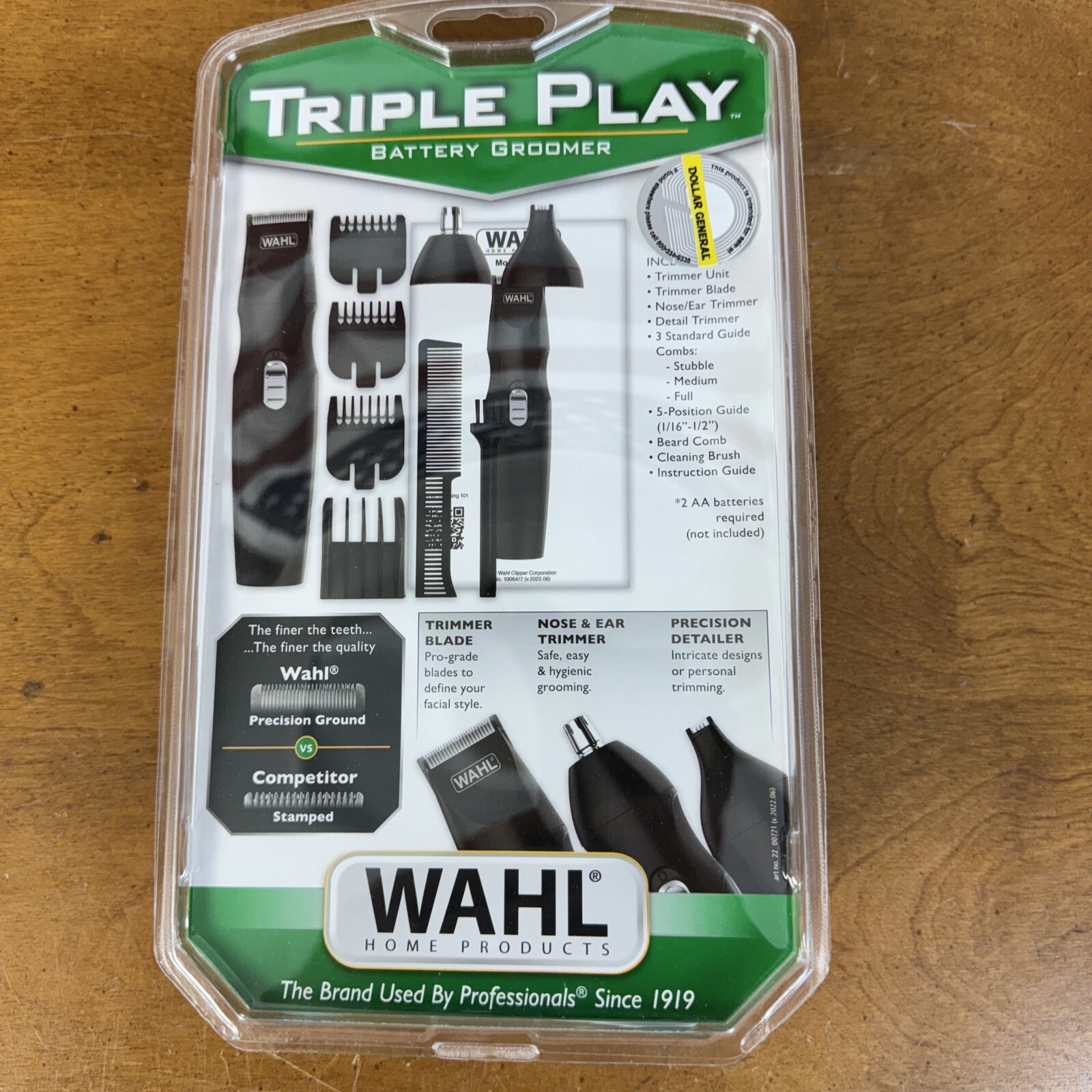 Wahl Triple Play Battery Op. Groomer Trimmer Set 12pc for sale online ...