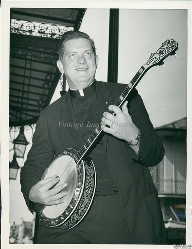 1961 Photo Father Joseph Dustin Catholic Missionary In New Orleans ...